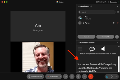 How to enable WebEx live captions and translations - spf.io